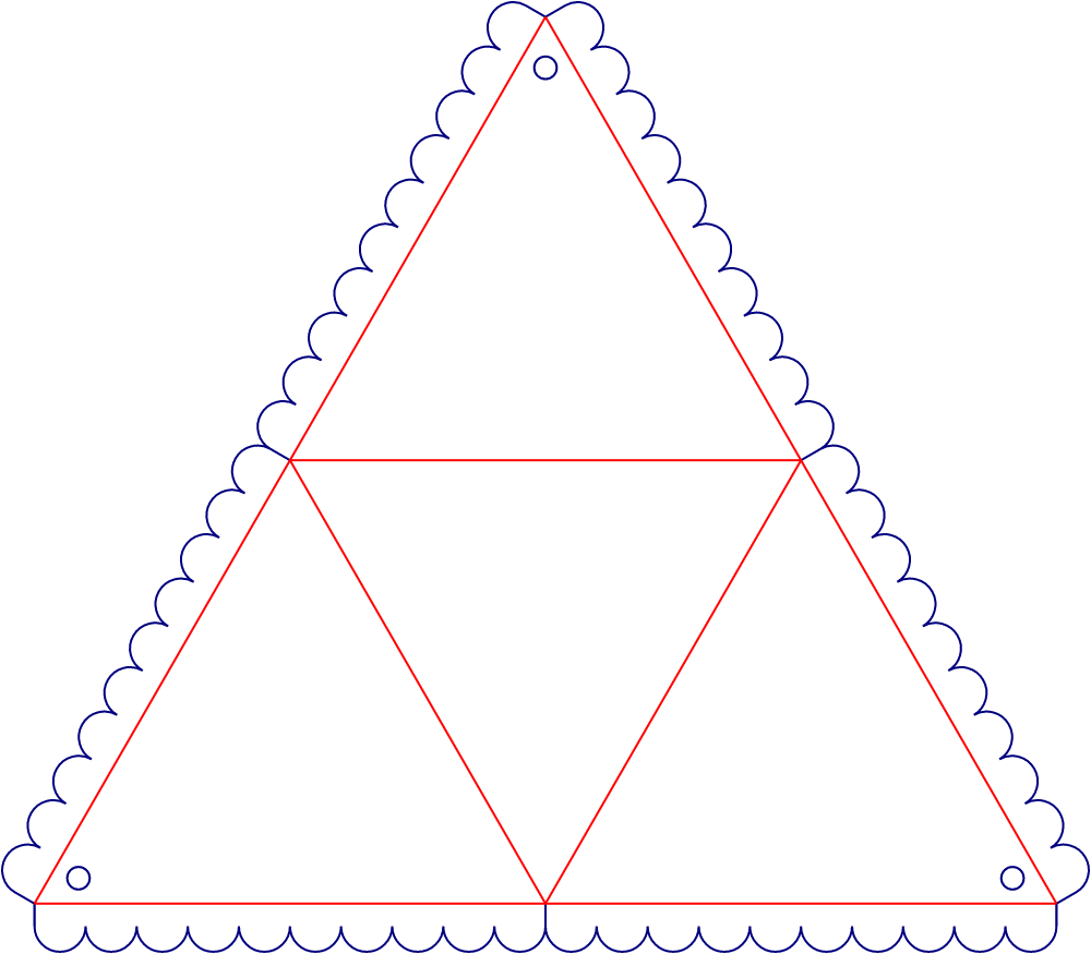 Triangle box dielines - Pacdora